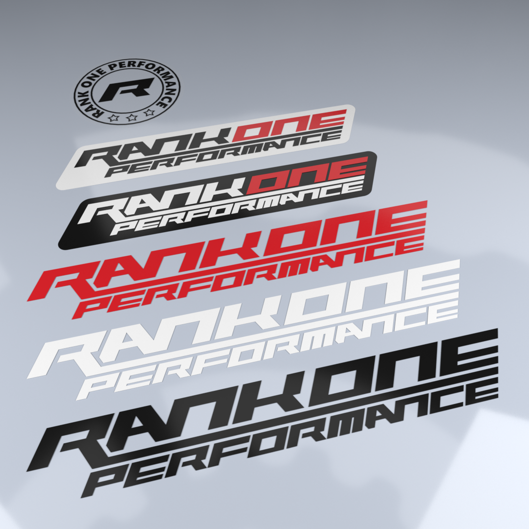 Rank One Performance Sticker Set - Get Yours Now!